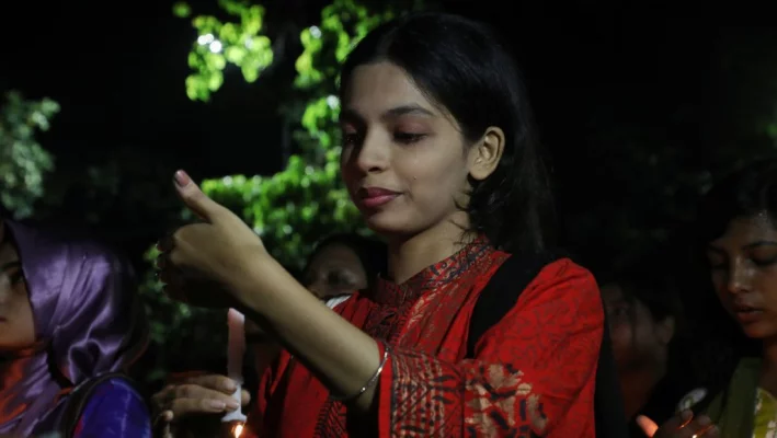 Protesters hold candlelight vigil, demand justice for Shammo's murder