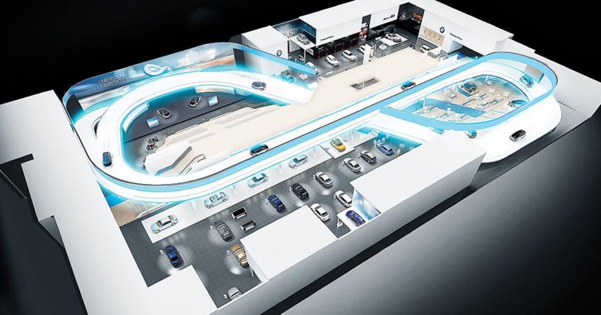 BMW eclipses car show rivals with three-level indoor test track