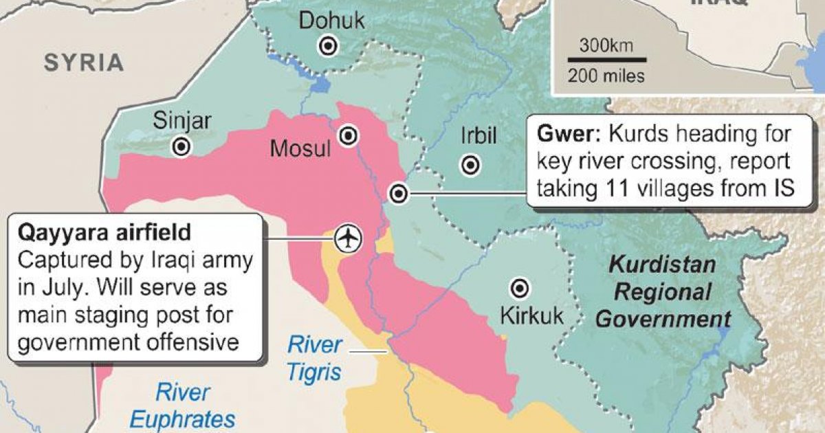 Mosul fight redrawing map of Iraq