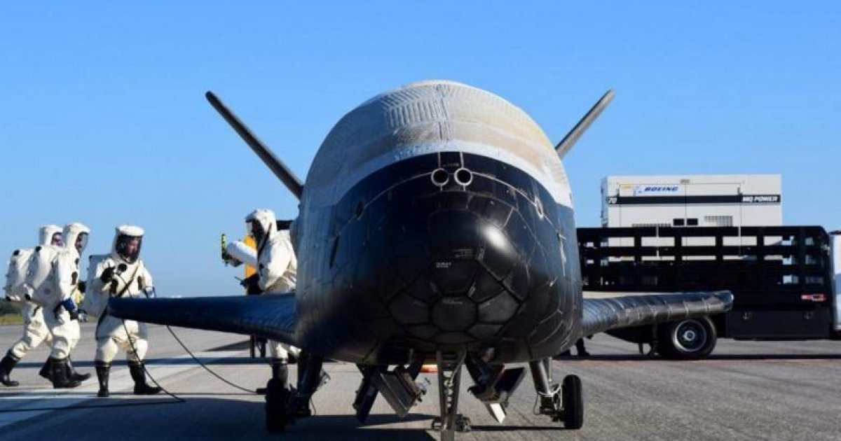 US Air Force's unmanned space plane lands after two-year secret mission