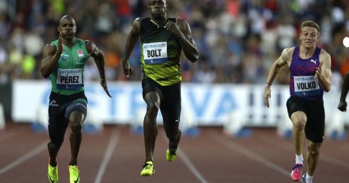 Bolt holds on to win 100m at final Golden Spike
