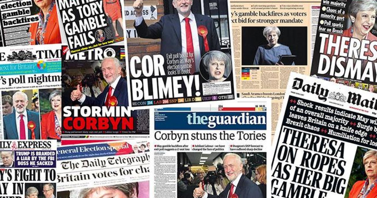 In pictures: Election 2017 UK front pages