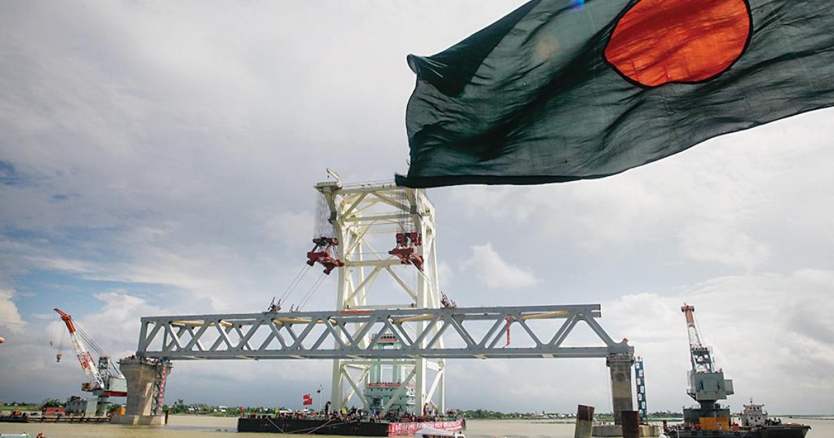 In pictures: First span of Padma Bridge installed