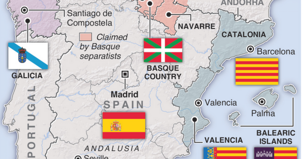 Which other regions want to secede from Spain?