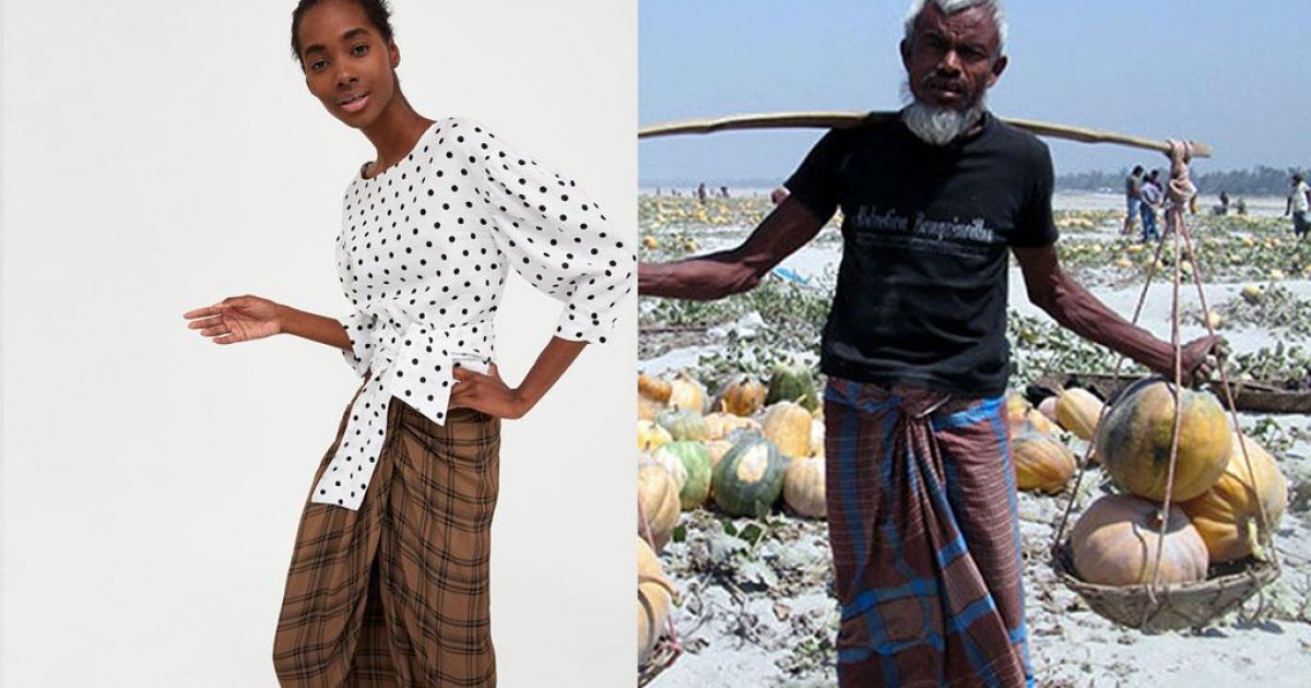 Lungis cost Tk200, Zara sells them for £70