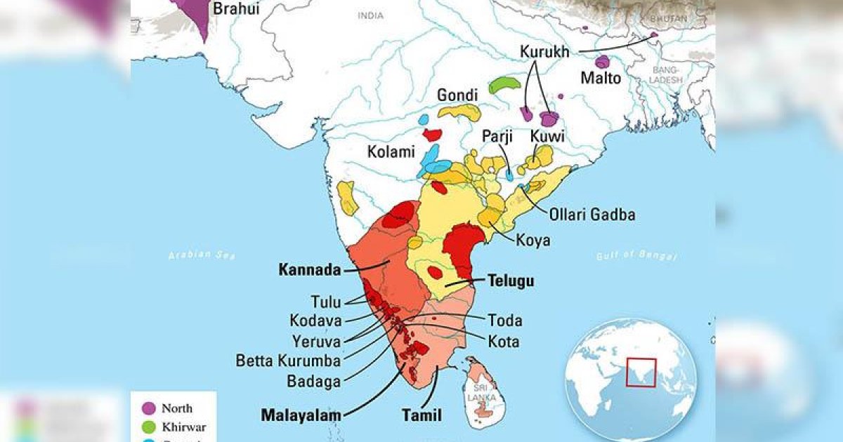 The family of Dravidian languages is 4,500 years old, finds new study