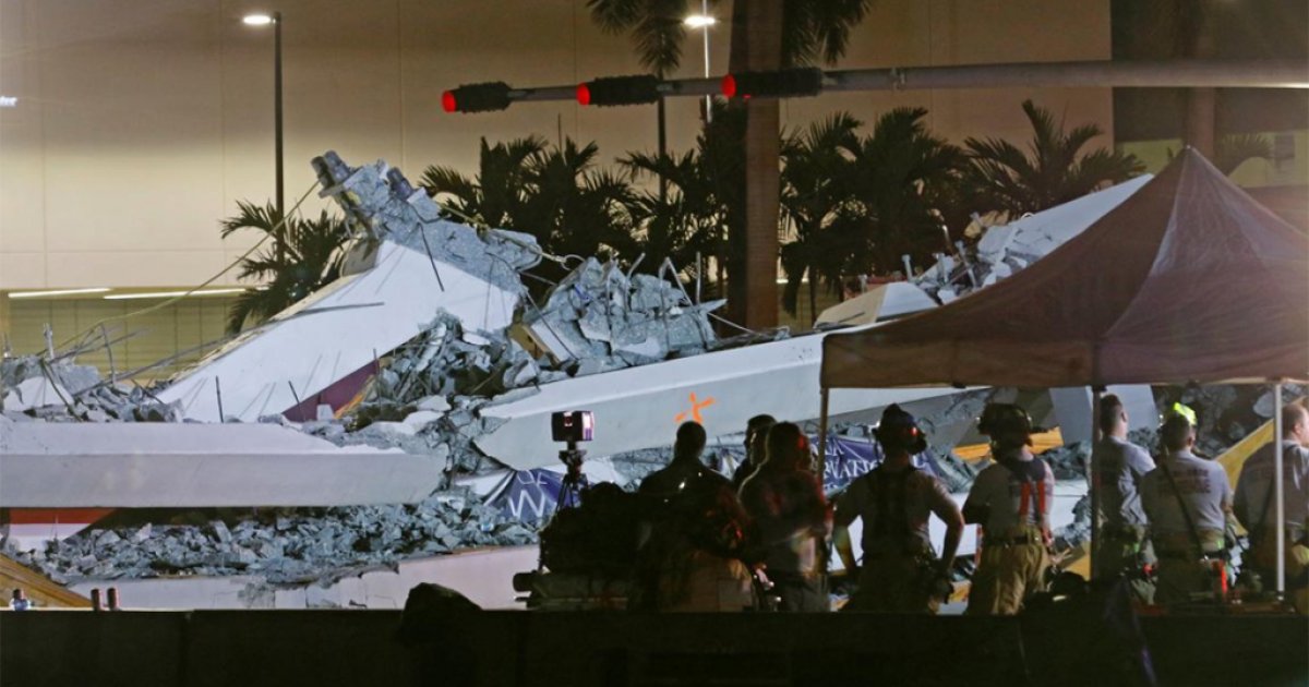 Florida foot bridge collapse leaves four people dead