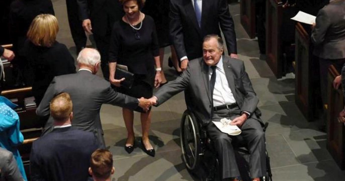 Former US President George HW Bush admitted to Houston hospital