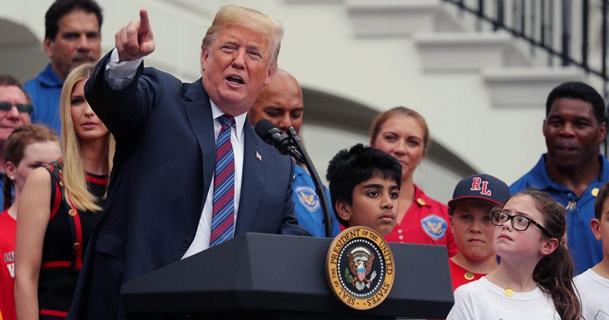 Trump says he has 'absolute' power to pardon himself