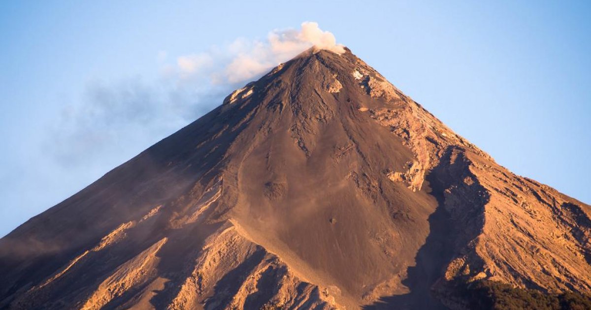 Fuego Volcano Eruptions Before And After