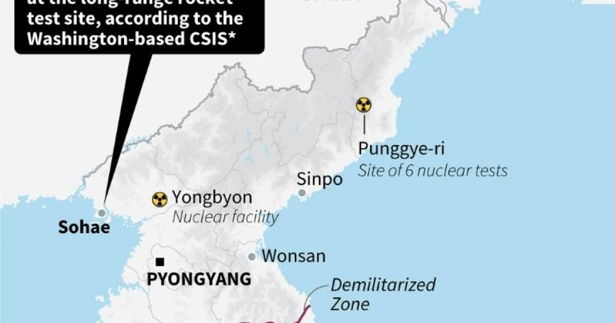 Pyongyang 'rebuilding' main satellite launch site, photos show