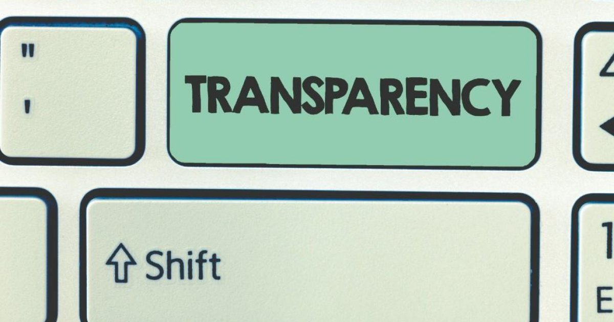 Why transparency makes business sense