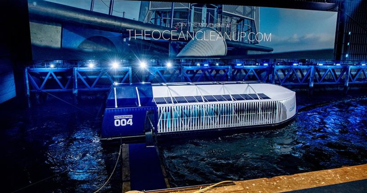 Dutch inventors roll out river plastic clean-up barge