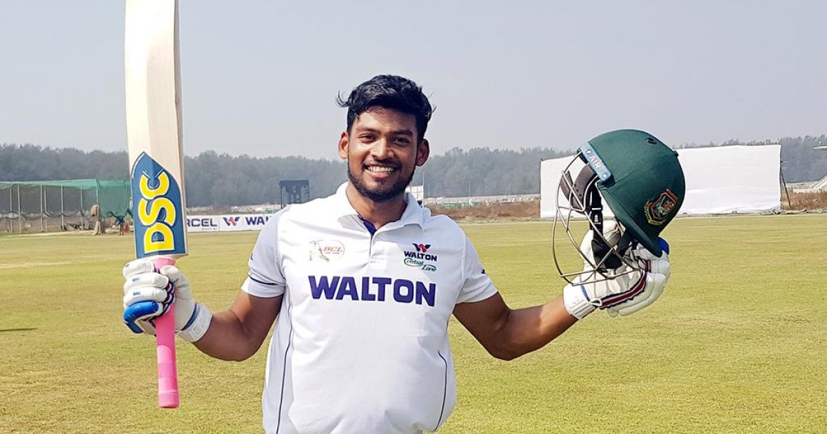 Shanto double ton strengthens Test spot claim