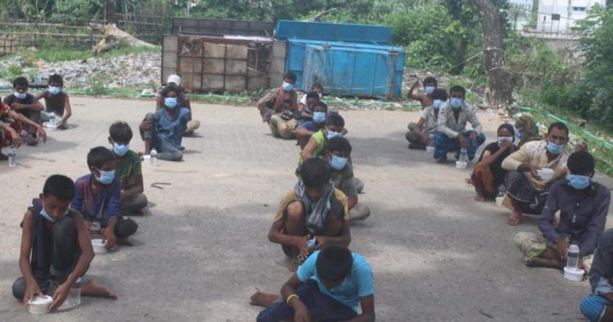 APON distributes food boxes among 70 street children in Dhaka