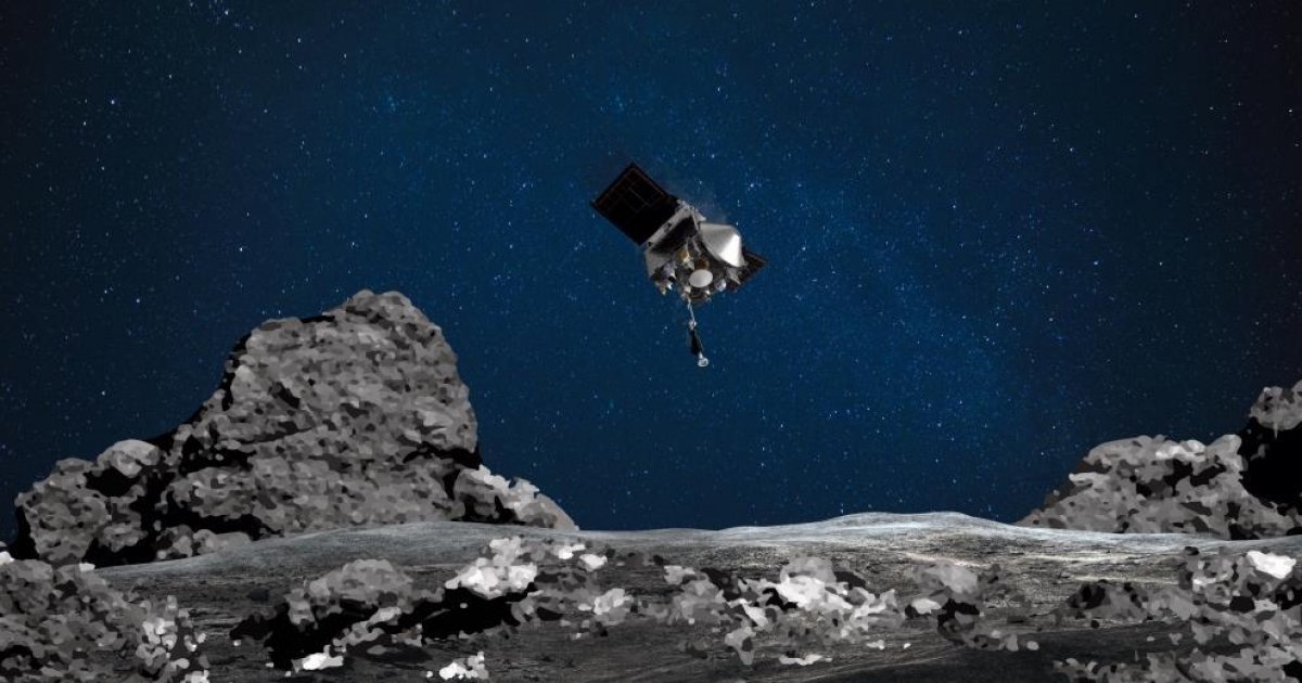 Nasa spacecraft grabs sample of rocks from asteroid