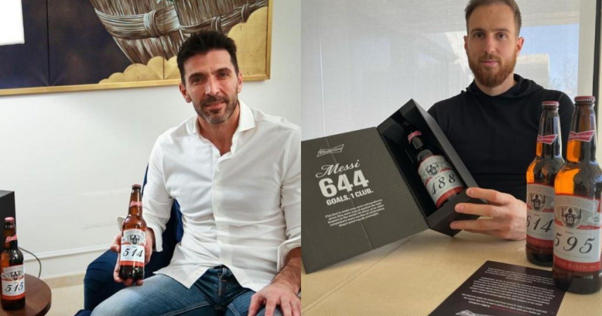 Budweiser marks Messi's record by sending 644 beers to 160 keepers he ...