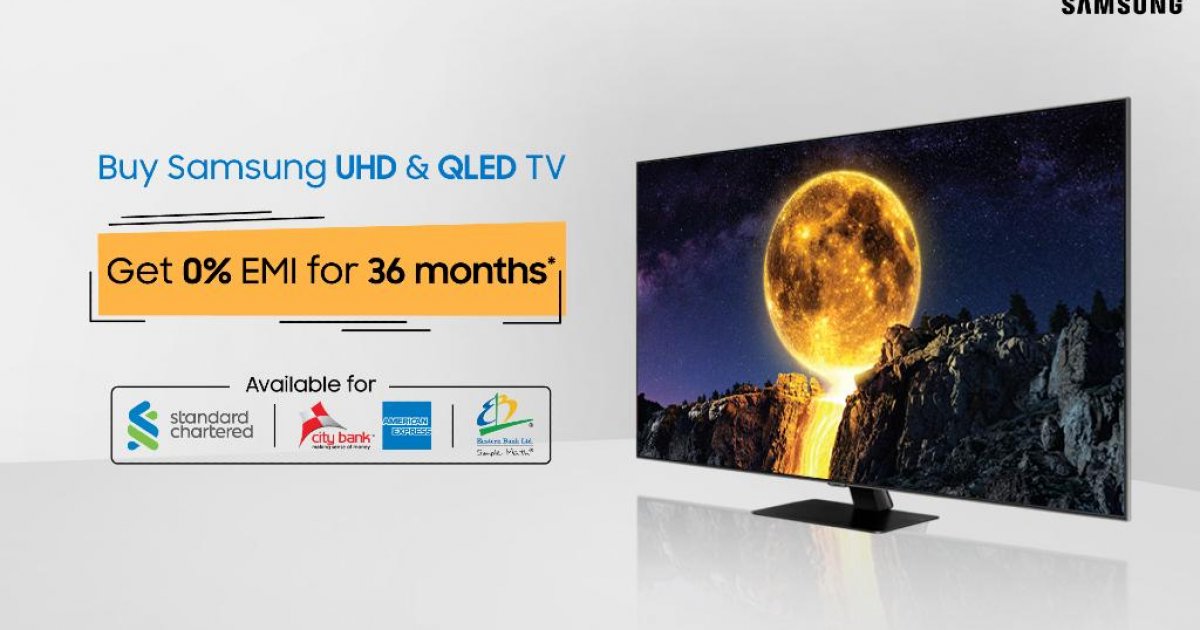 Samsung offers 3-year EMI on purchase of UHD, QLED TVs