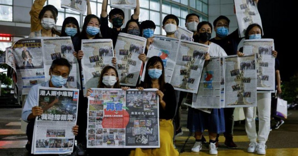 Local Media Hong Kong Police Arrest Former Apple Daily Journalist At