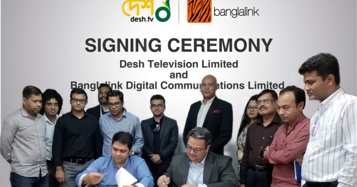 Banglalink signs agreement with Desh Television