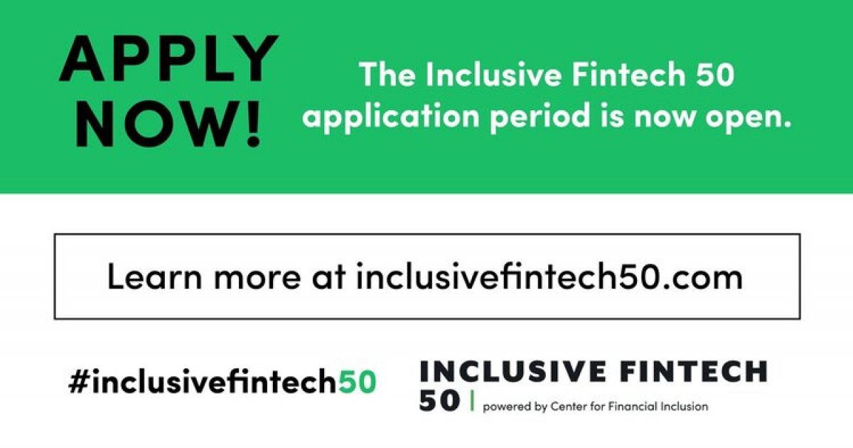Inclusive Fintech 50 launches competition to recognize startups driving ...