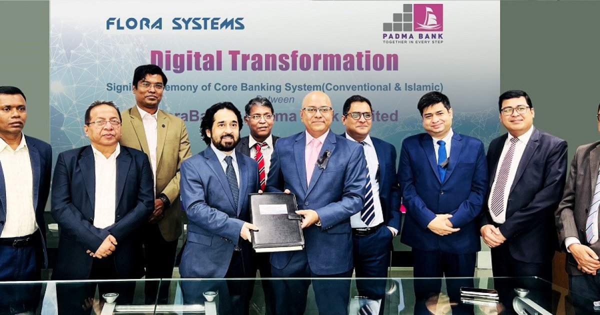 Agreement signed between Padma Bank and Flora Systems