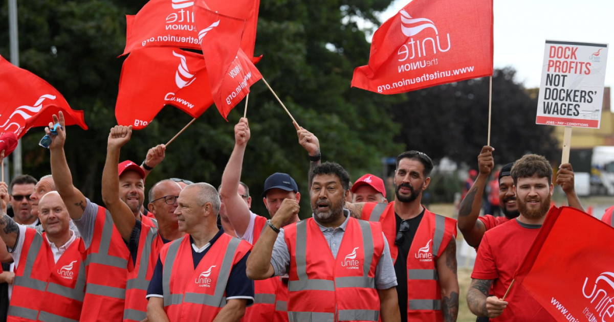 UK's biggest cargo port on strike amid cost-of-living woes