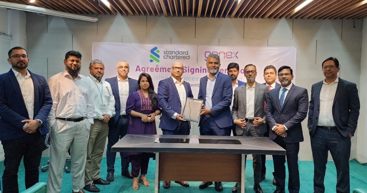 Standard Chartered teams up with Genex Infosys Limited to expand its reach