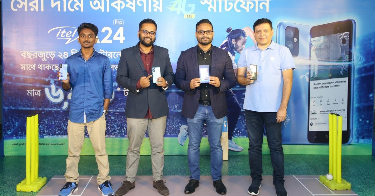 Grameenphone brings a new cobranded 4G smartphone, itel A24 Pro