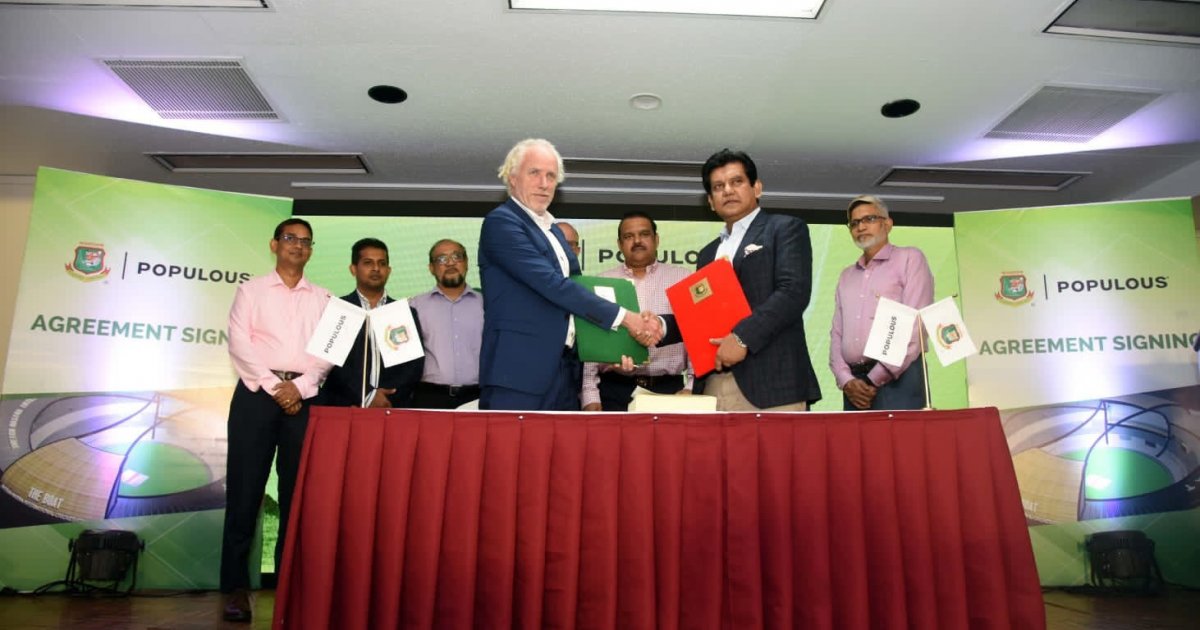 BCB inks deal with Populas for Sheikh Hasina Cricket Stadium