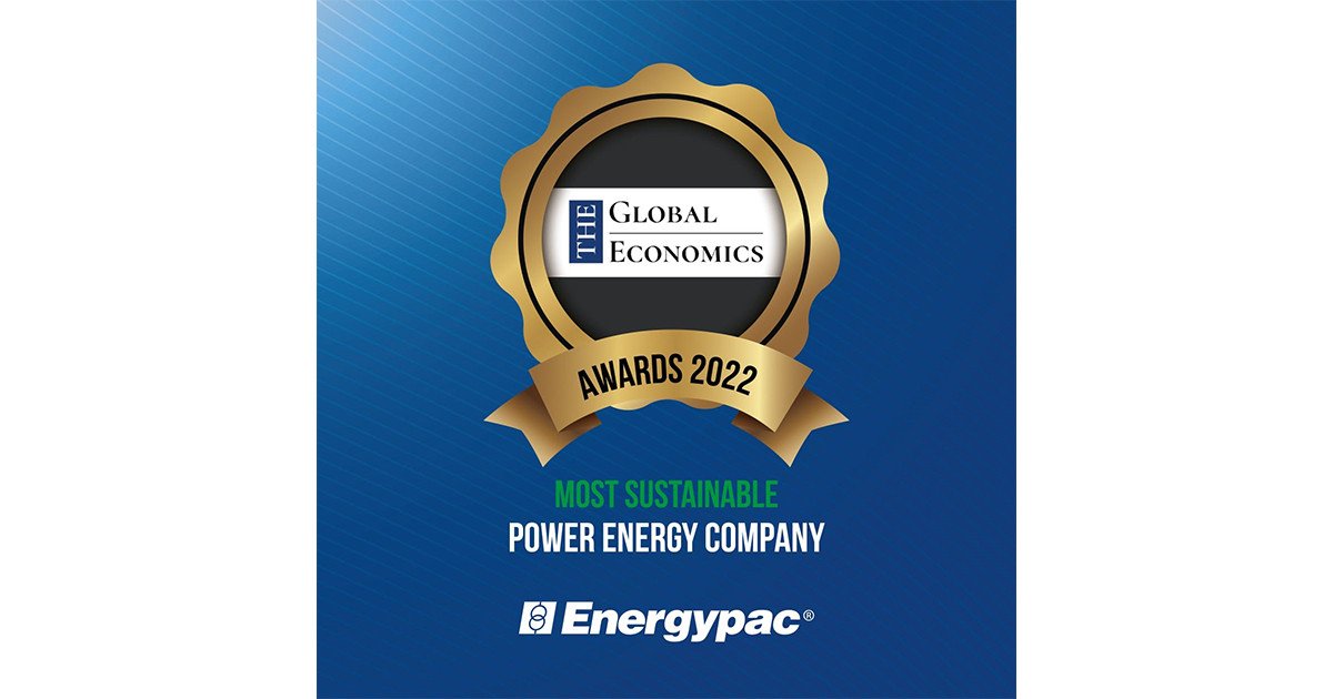 Energypac honoured with Global Economics Awards