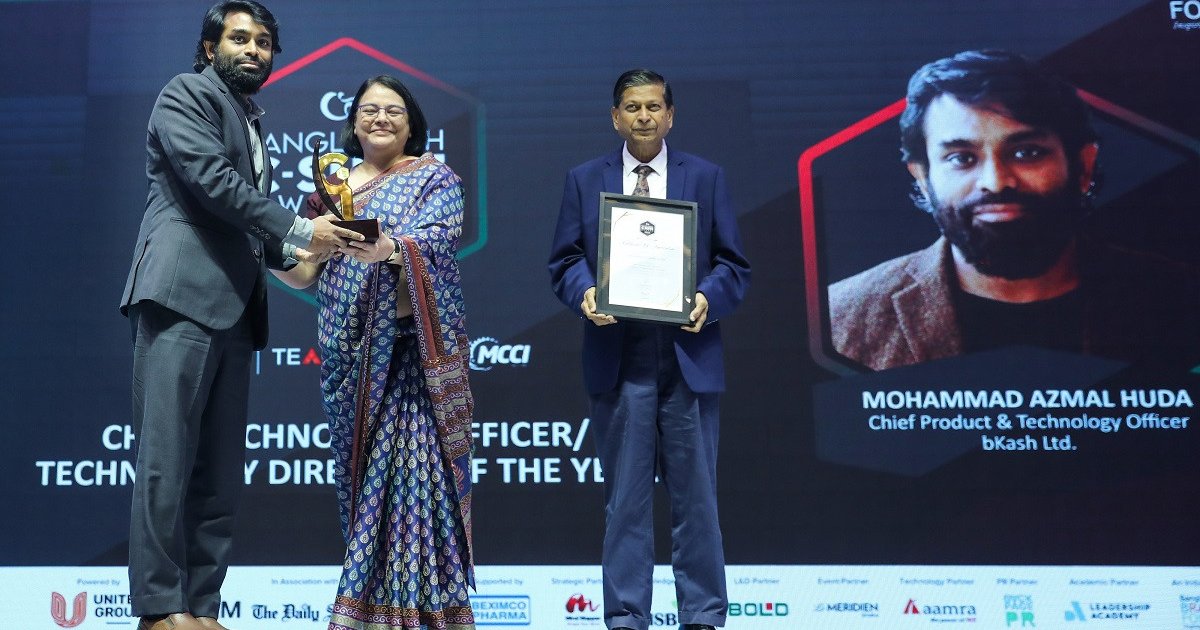 BKash’s CPTO Azmal Huda accorded chief technology officer of the year