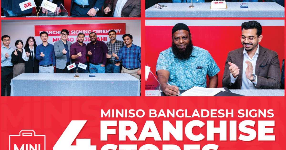 Miniso Bangladesh opens 4 franchise stores in a single day