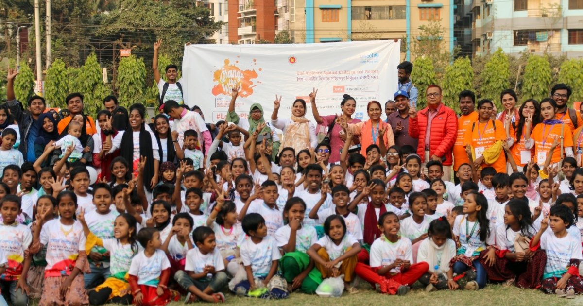 Unicef organizes a 16-day-long activation campaign