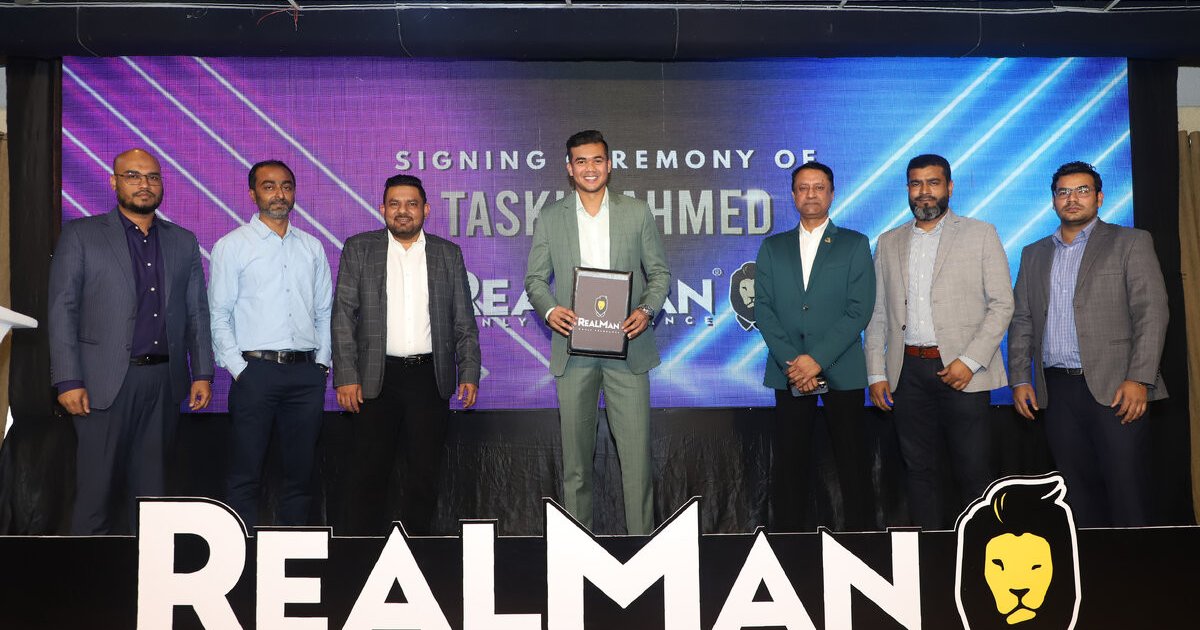 Realman fragrances announces Taskin Ahmed as its brand ambassador