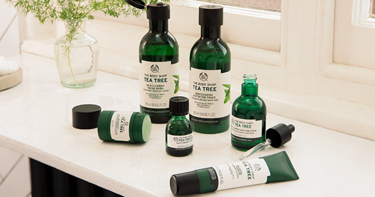 The Body Shop offers large selection of Tea Tree-infused items
