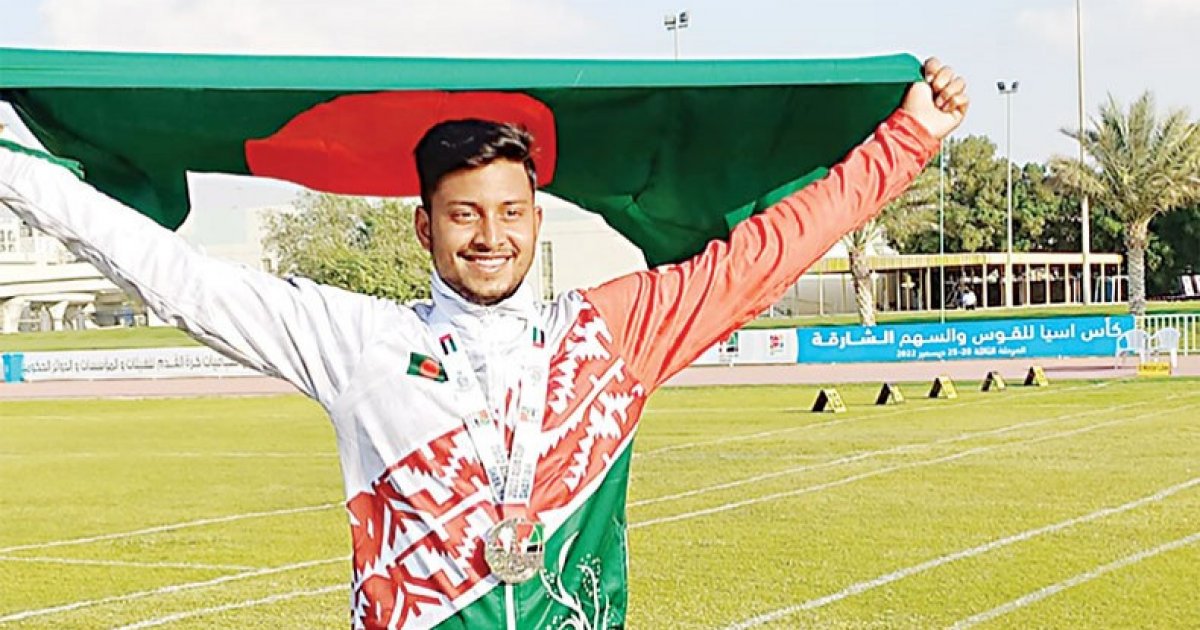 Rubel ranked ninth in qualification round of Archery World Cup