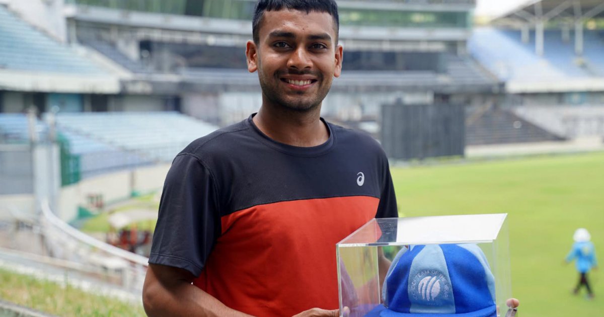 Miraz receives ICC men's ODI team of the year 2022 cap