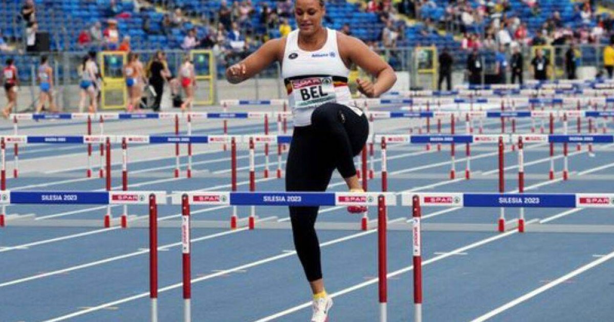 Belgian shot putter runs 100m hurdles to save team from disqualification