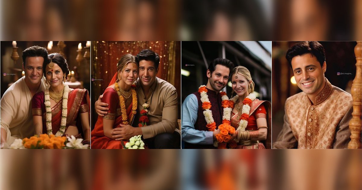 AI reimagines ‘Friends’ characters in Indian ethnic wear