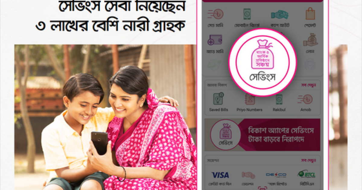 300,000 women avail of savings scheme in Bkash app