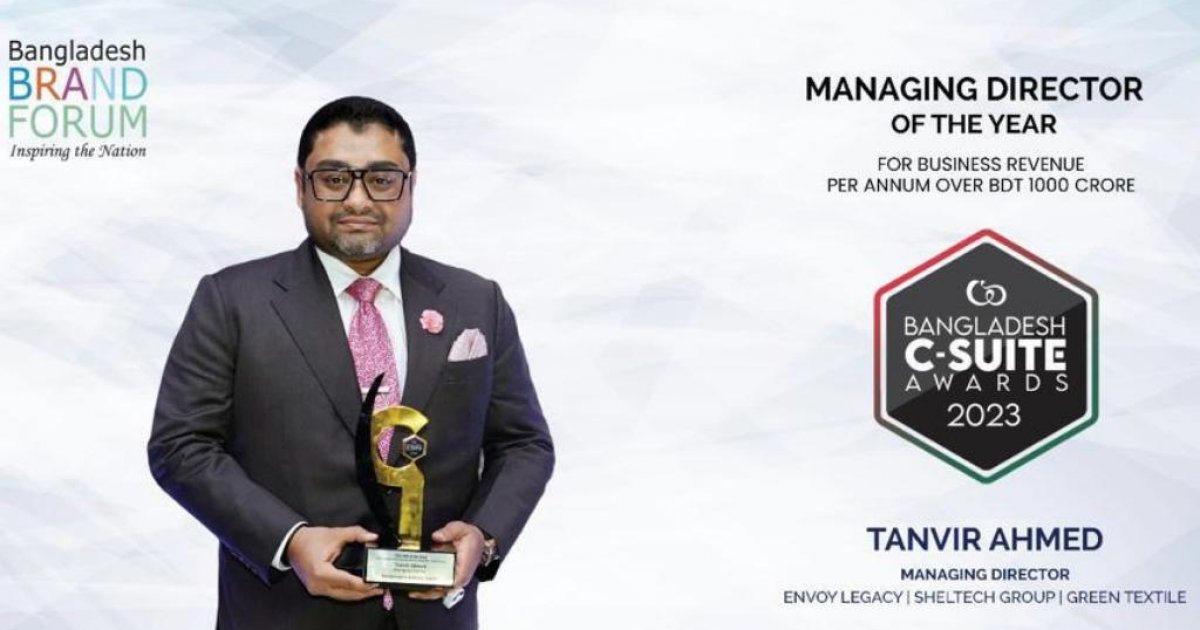 Sheltech Group's Tanvir Ahmed awarded 'MD of the Year'