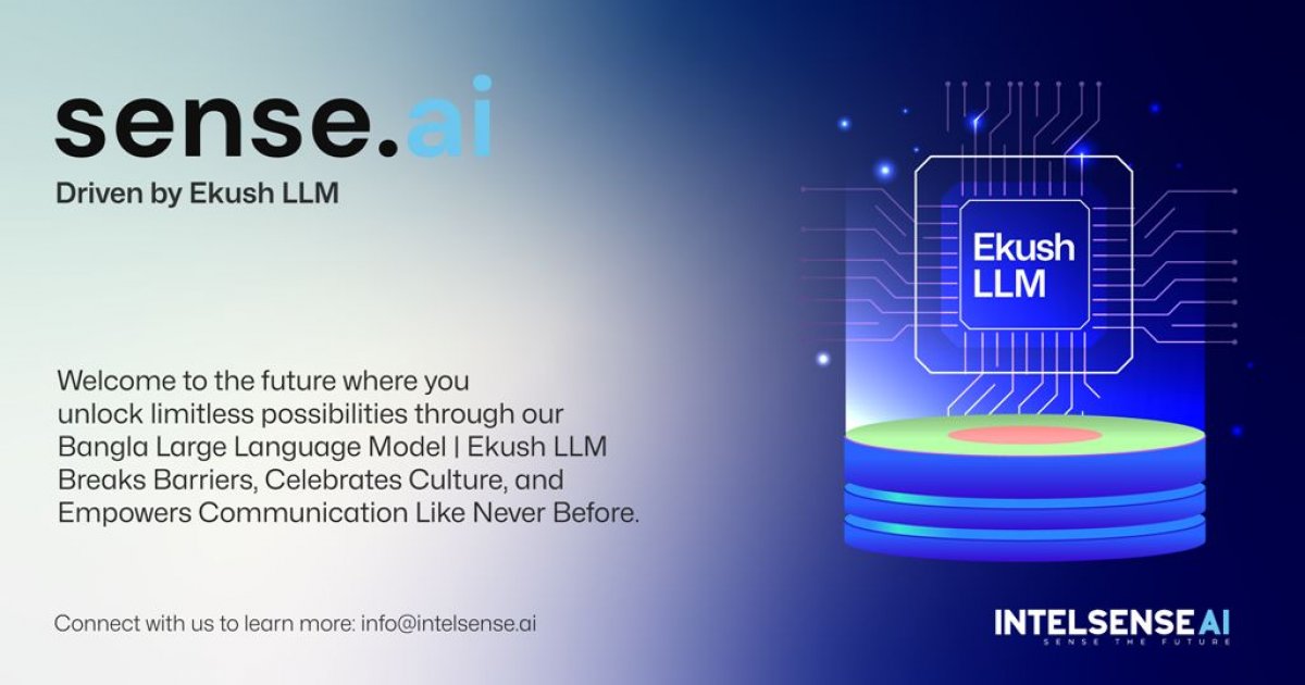 Intelsense AI introduces Sense.ai, country’s first ever Bangla large language model