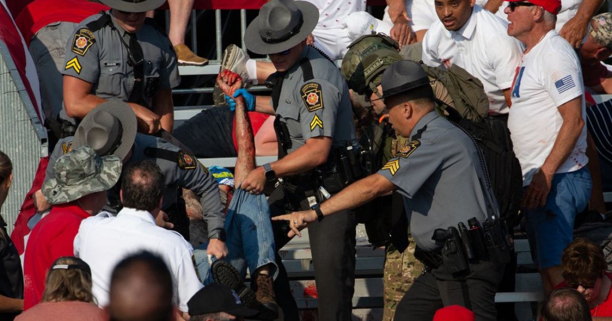 Trump rally witness recounts victim shot dead