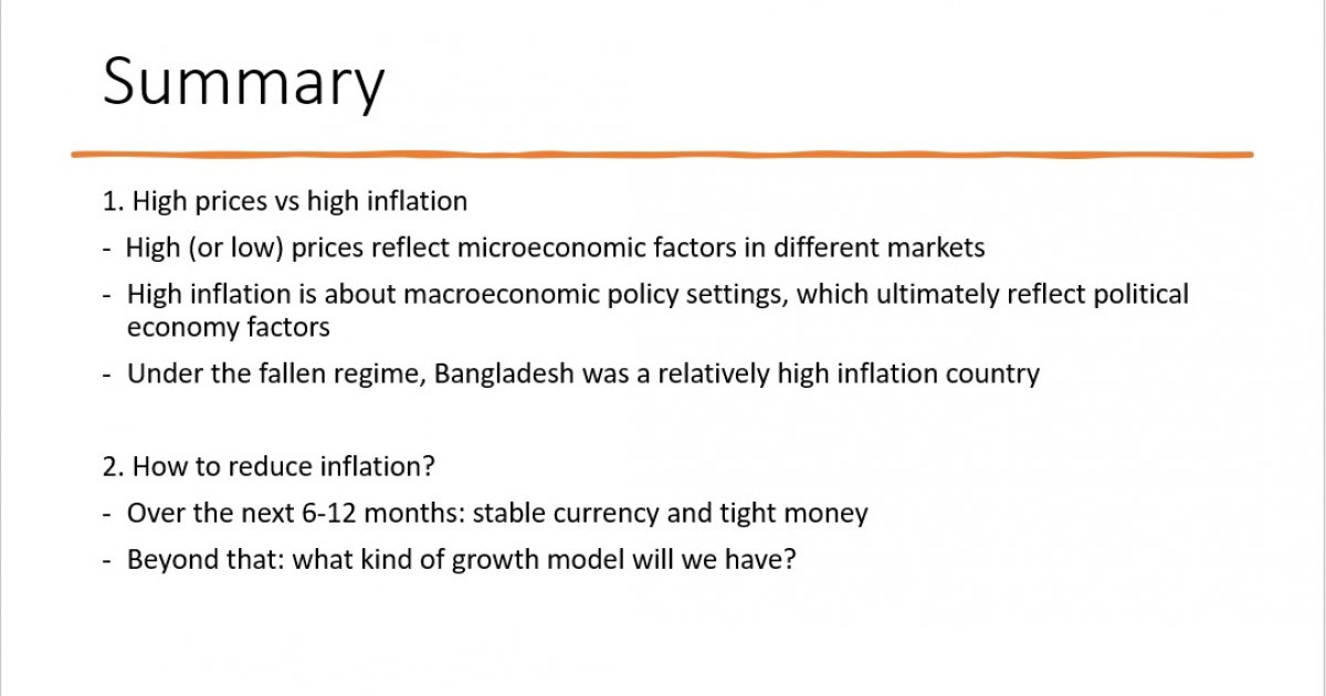 Inflation: The macro (political) economic perspective
