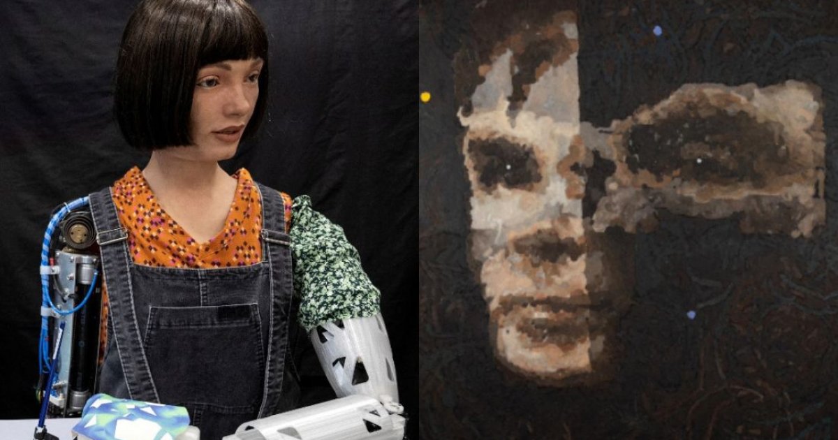 First artwork by humanoid robot sells for over $1m