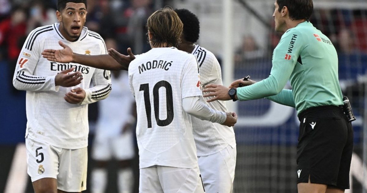 Bellingham sent off as Real Madrid held by Osasuna