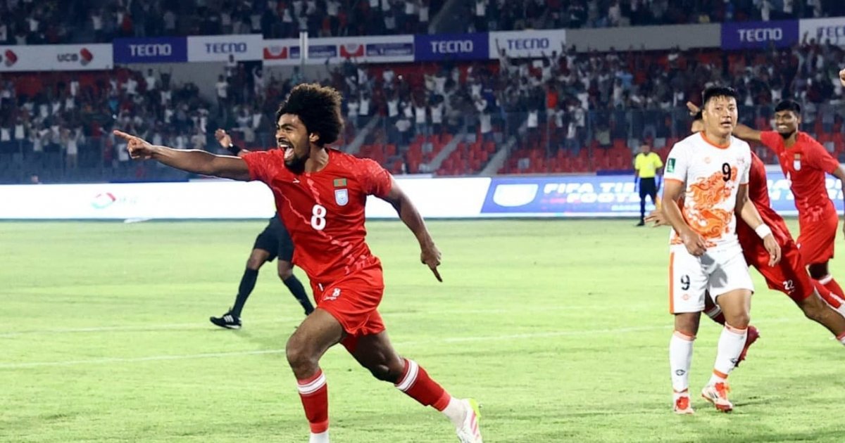Hamza scores on home debut as Bangladesh beat Bhutan in FIFA friendly
