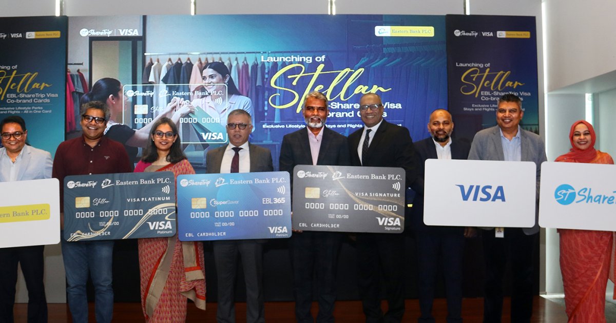 EBL unveils co-brand cards with ShareTrip, Visa for travel enthusiasts