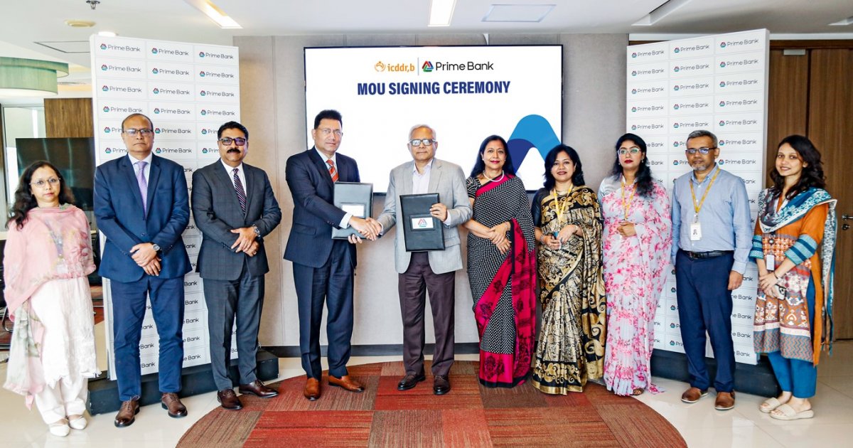 Prime Bank supports icddr,b in lifesaving interventions in Sylhet